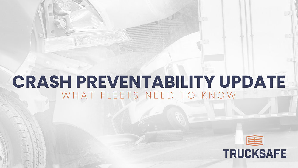 FMCSA Updates the Crash Preventability Determination Program: What ...